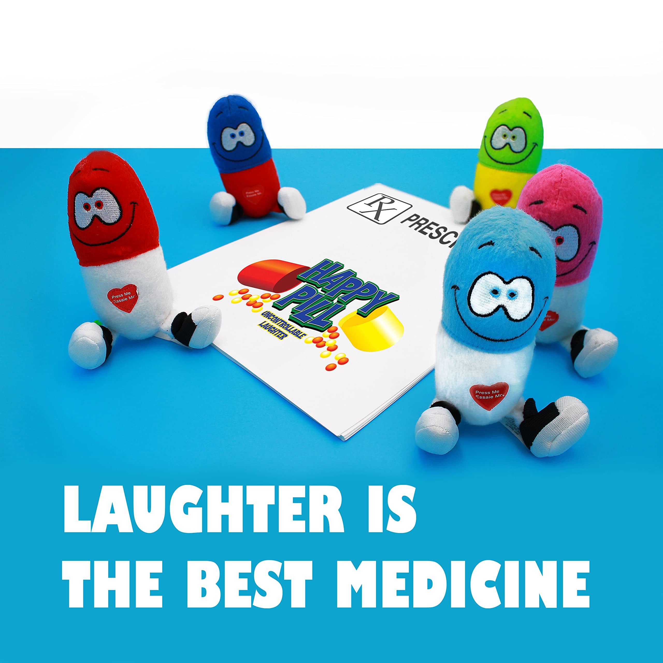 Just For Laughs Giggling Plush Happy Pill