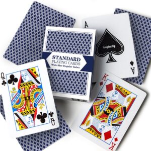 Brybelly Single Blue Deck, Standard Playing Cards (Wide Size, Regular Index)