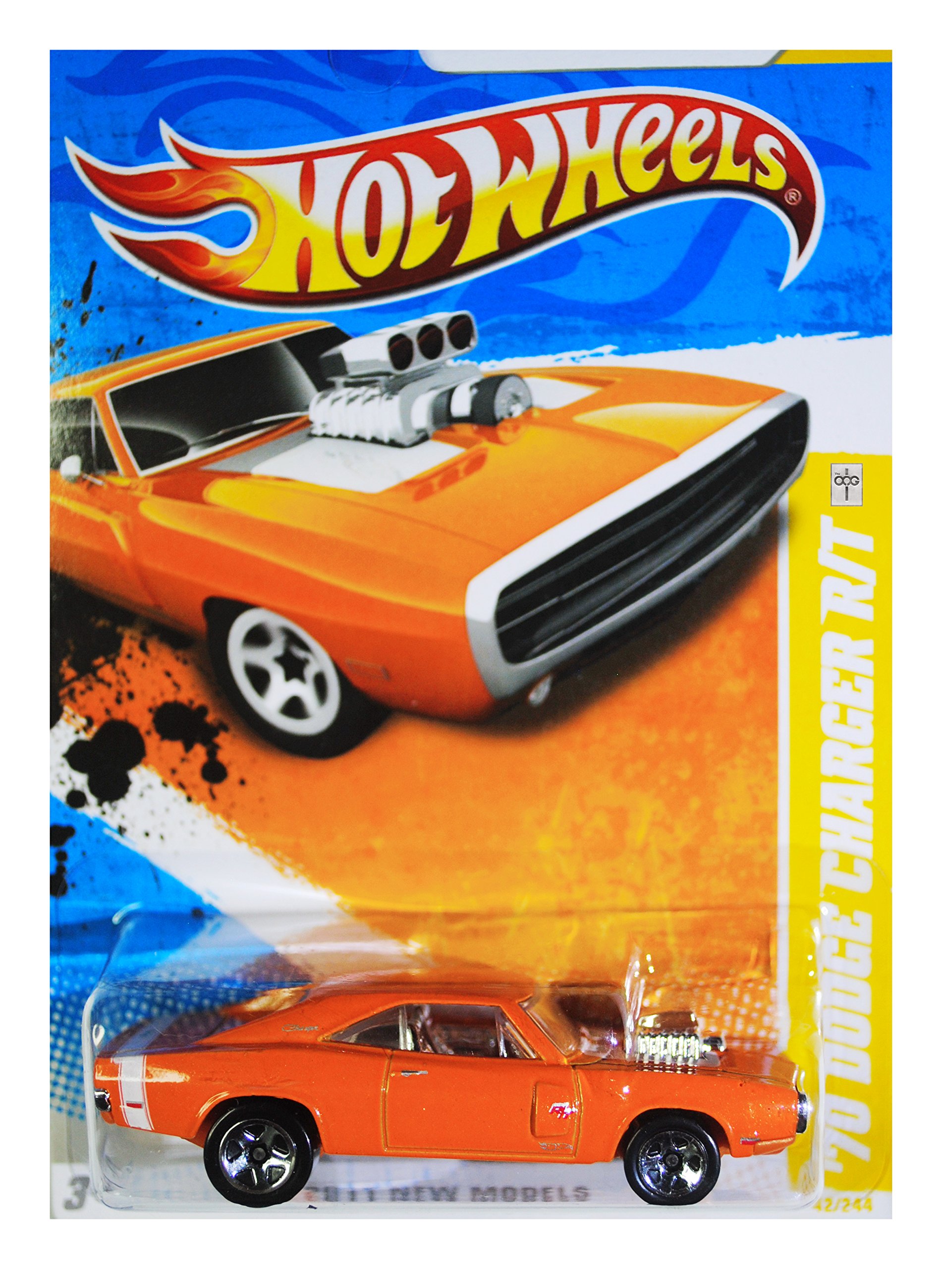 Hot Wheels 2011 70 Dodge Charger R/T Orange #42/244