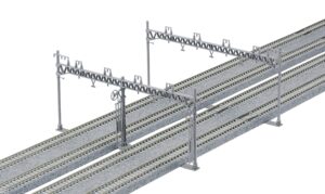 kato kat23064 n catenary poles, four track (10)