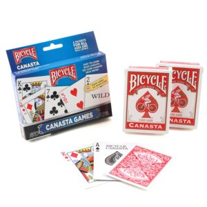 bicycle canasta games playing cards, multicolor