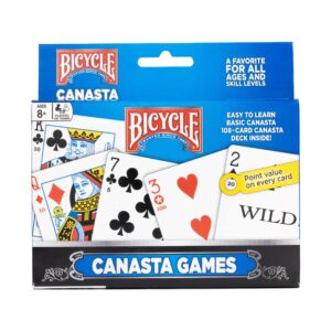 Bicycle Canasta Games Playing Cards, Multicolor