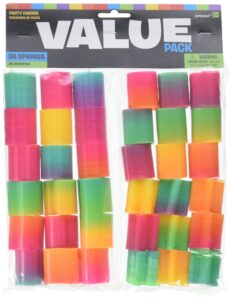 amscan 392609 rainbow springs pack of 36