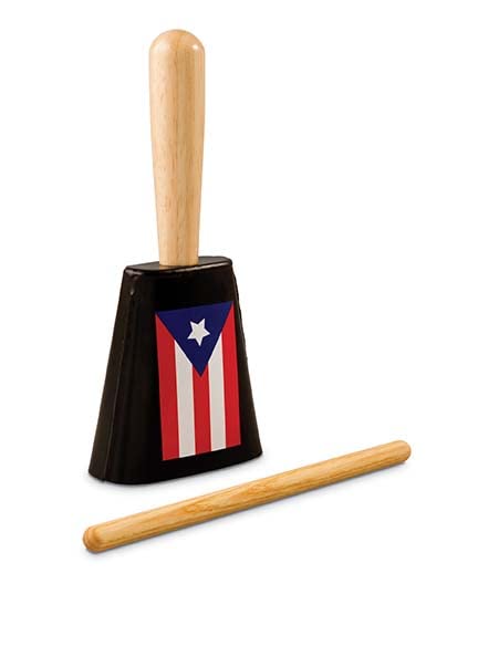 Latin Percussion LPA900-PR Aspire EZ-Grip Cowbell - Heritage Series, Puerto Rico