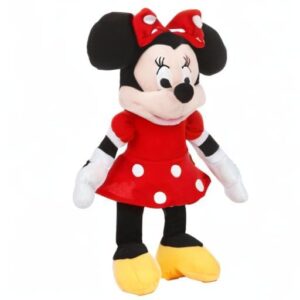 Disney Plush Classic Minnie Mouse Red Polka Dot Dress 15" Toy Doll