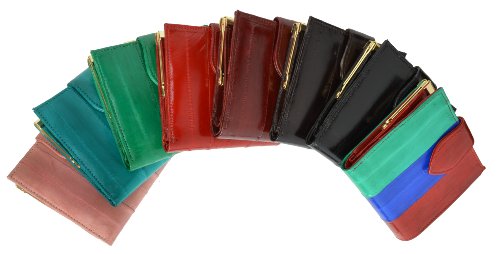 French Frame EEL Skin Leather Ladies Wallet #E573