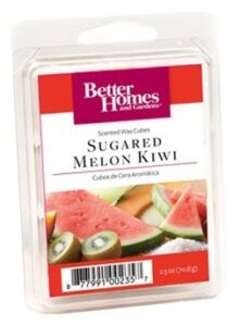 better homes and gardens sugared melon kiwi wax cubes