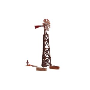 ho built-n-ready old windmill (weathered) woodland scenics