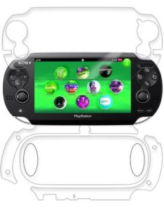 skinomi full body skin protector compatible with sony playstation ps vita (screen protector + back cover) techskin full coverage clear hd film