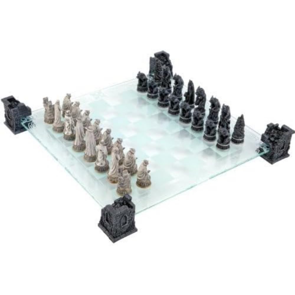 Nemesis Now Vampire & Werewolf Chess Set 44cm Black