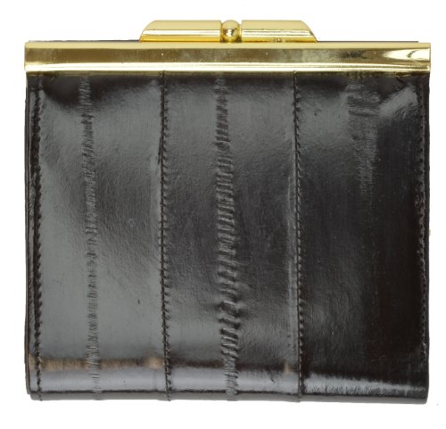 French Frame EEL Skin Leather Ladies Wallet #E573