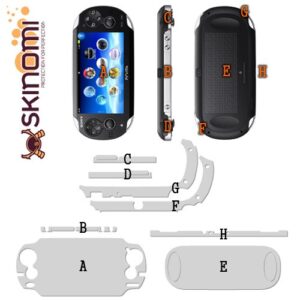 Skinomi Full Body Skin Protector Compatible with Sony PlayStation PS Vita (Screen Protector + Back Cover) TechSkin Full Coverage Clear HD Film