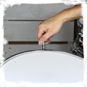 Piccolo Snare Drum 13" x 3.5" by GRIFFIN | 100% Poplar Wood Shell with Black PVC & White Coated Drum Head | Drummers Acoustic Marching Kit Percussion Instrument with Snare Strainer Throw Off Set