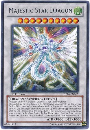 Yu-Gi-Oh! - Majestic Star Dragon (DP10-EN017) - Duelist Pack 10: Yusei Fudo 3 - Unlimited Edition - Rare