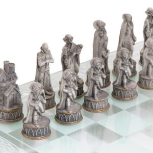 Nemesis Now Vampire & Werewolf Chess Set 44cm Black