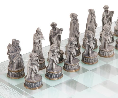 Nemesis Now Vampire & Werewolf Chess Set 44cm Black