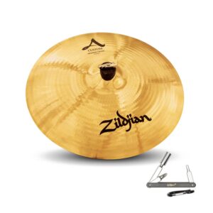 zildjian 20827 17" custom medium crash cast bronze cymbal w/bright sound with zkey