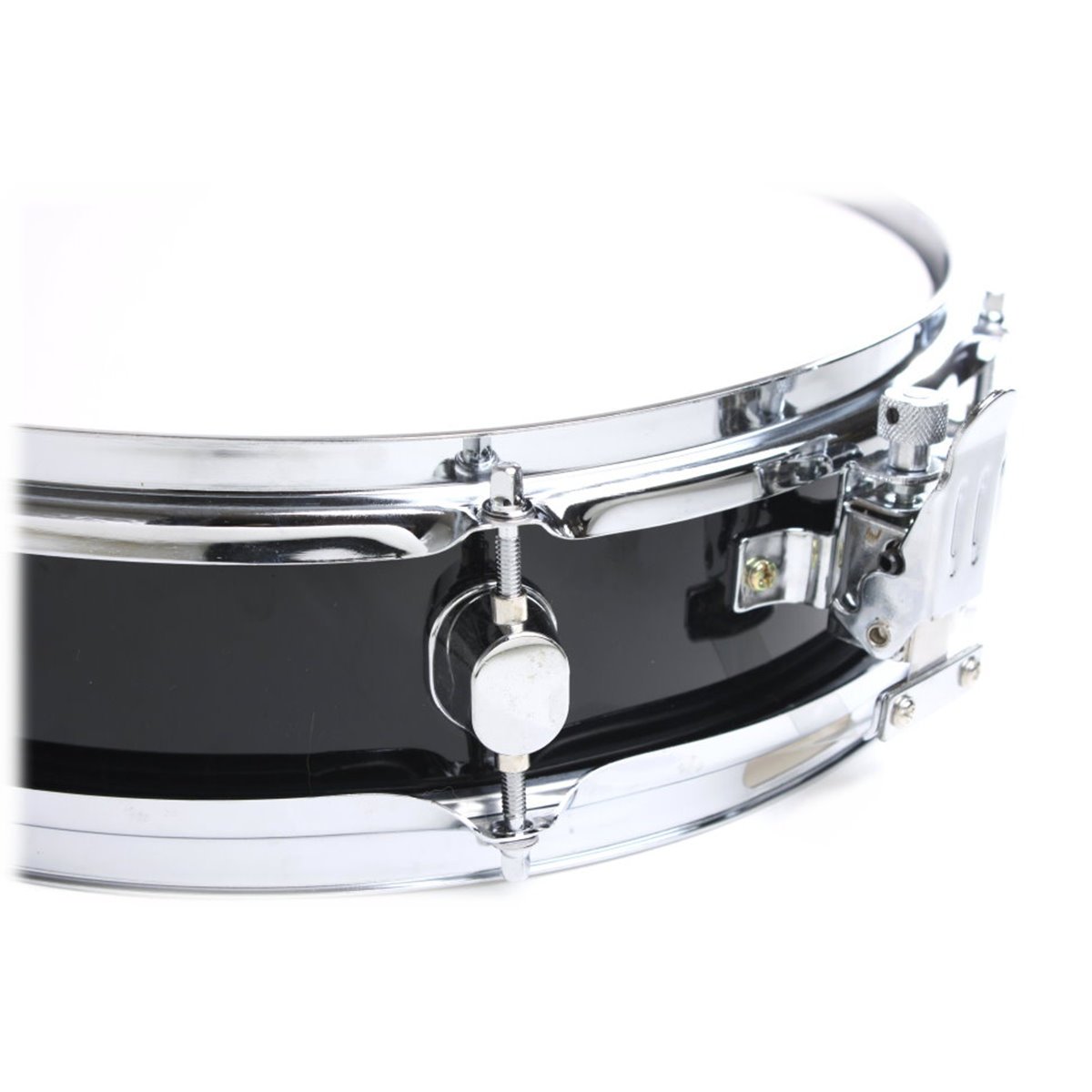 Piccolo Snare Drum 13" x 3.5" by GRIFFIN | 100% Poplar Wood Shell with Black PVC & White Coated Drum Head | Drummers Acoustic Marching Kit Percussion Instrument with Snare Strainer Throw Off Set