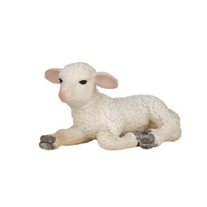 mojo lamb lying down toy figure, mixed