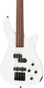 rogue lx200bf fretless series iii electric bass guitar pearl white