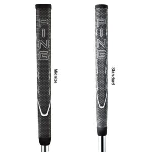 ping winn avs putter grip (grey/white, midsize pistol) golf grip