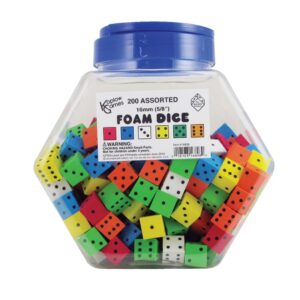 koplow games - 16808 assorted foam dice