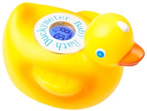 duckymeter, the baby bath floating duck toy and bath tub thermometer