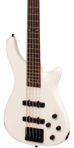 rogue lx205b 5-string series iii electric bass guitar pearl white