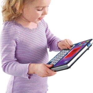 Fisher-Price Smart Tablet Preschool Learning Toy With Lights Music Games And Educational Content In English And Spanish