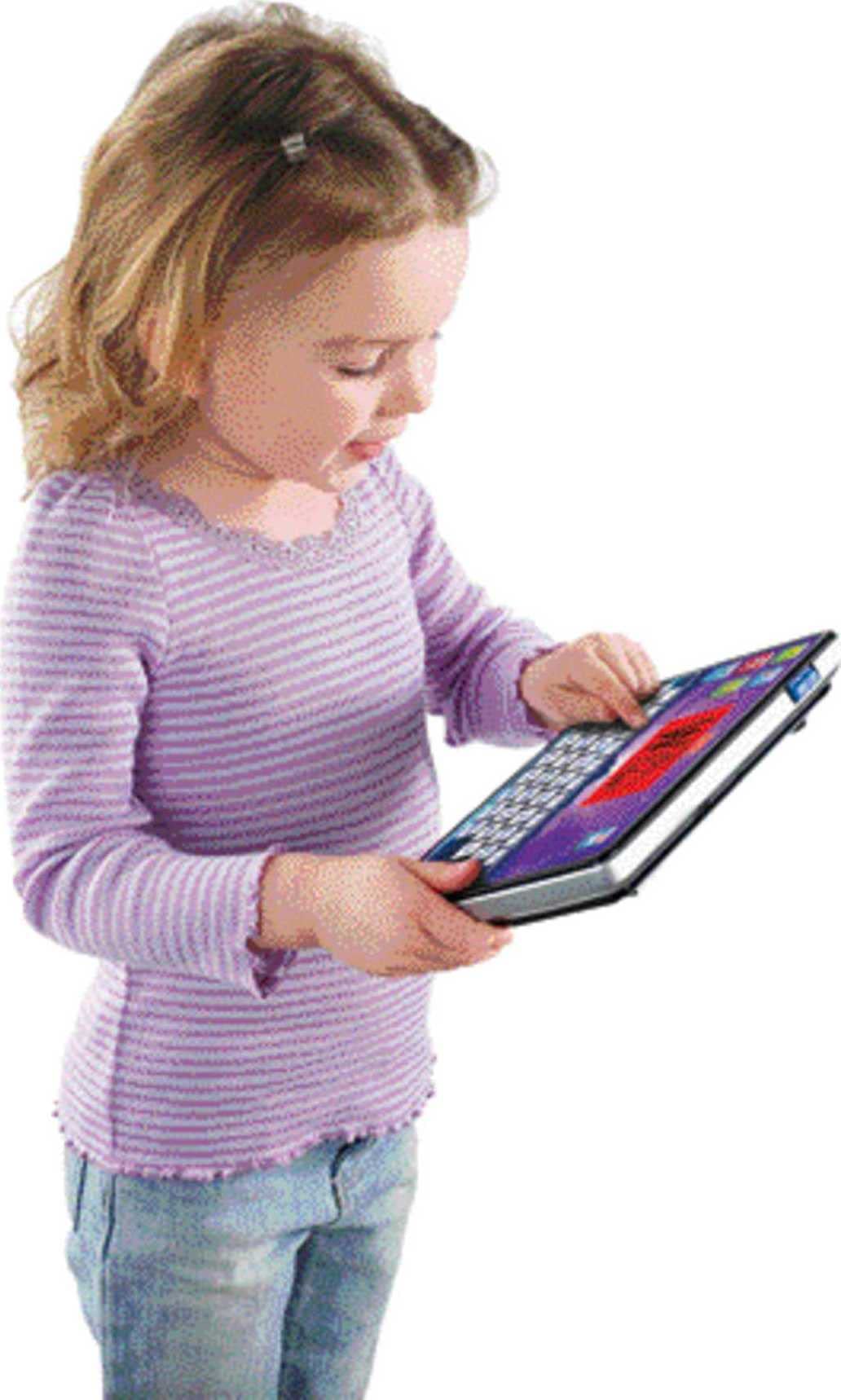 Fisher-Price Smart Tablet Preschool Learning Toy With Lights Music Games And Educational Content In English And Spanish