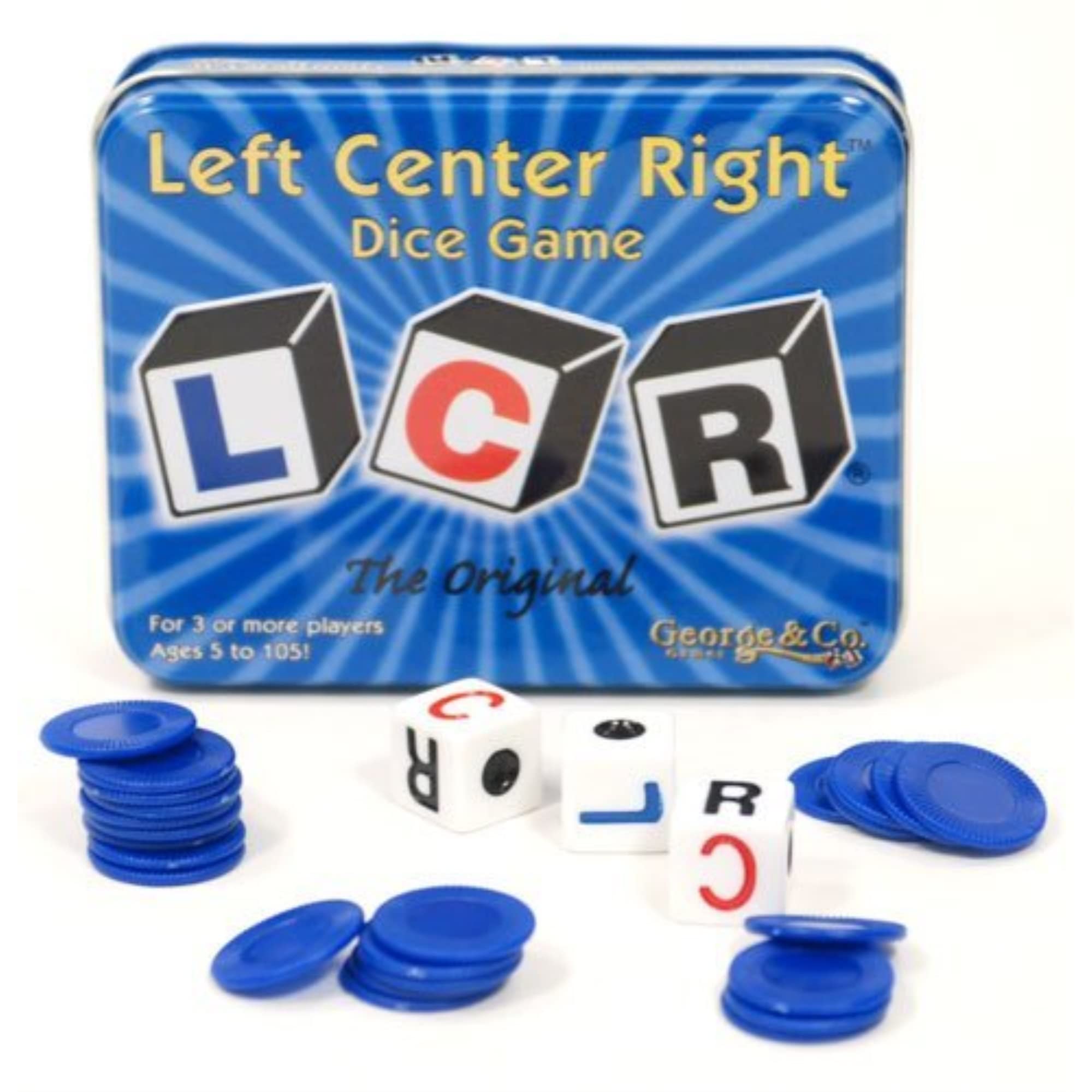 Original LCR Left Center Right Dice Game