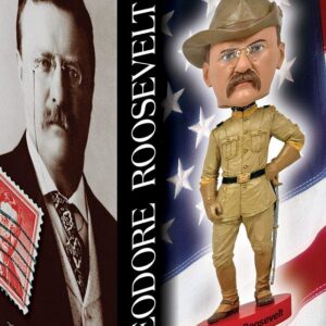 Royal Bobbles Teddy Roosevelt 26th President of The United States Collectible Bobblehead Statue