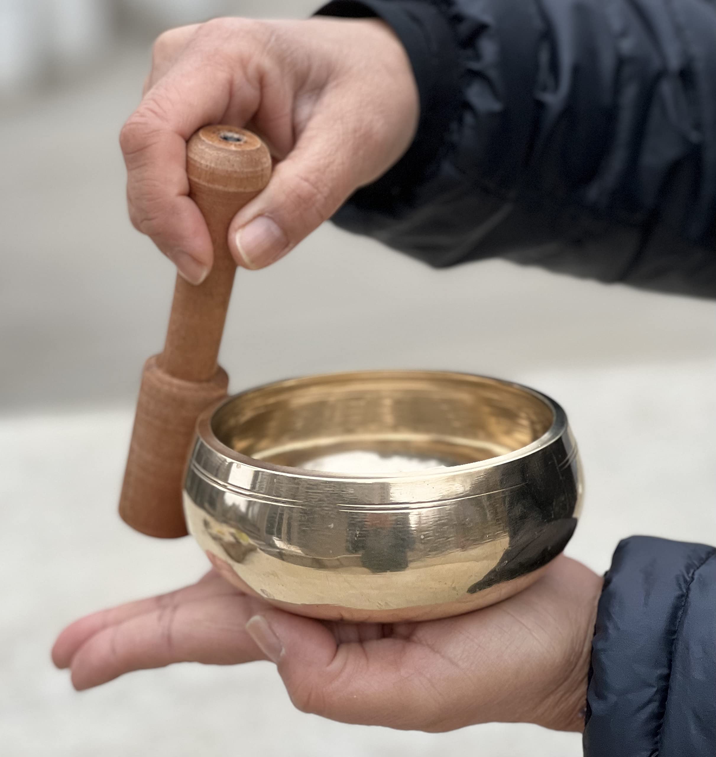 Tibetan Singing Bowl Set - 5 Buddhas Meditation