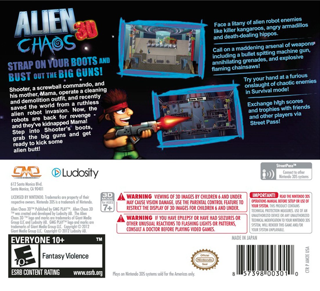 Alien Chaos 3D - Nintendo 3DS