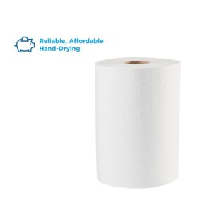 Pacific Blue Basic Paper Towel Rolls by GP PRO (Georgia-Pacific), White, 28706, 350 Feet Per Roll, 12 Rolls Per Case