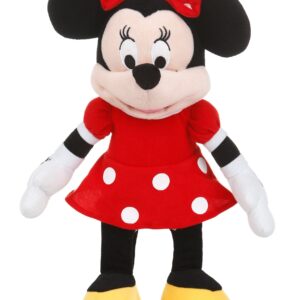 Disney Plush Classic Minnie Mouse Red Polka Dot Dress 15" Toy Doll