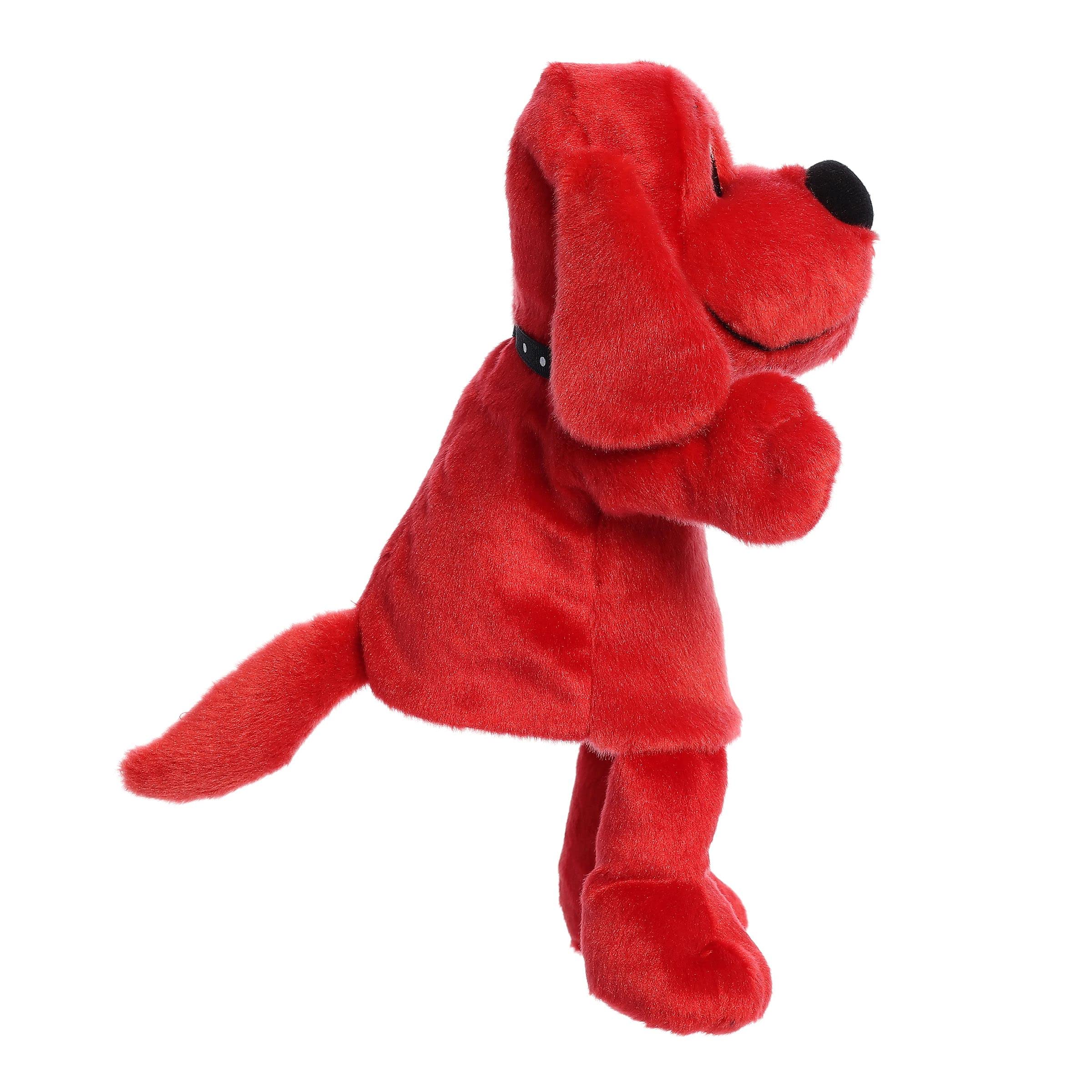 Aurora® Playful Clifford® Clifford Hand Puppet Stuffed Animal - Childhood Nostalgia - Lasting Companionship - Red 12 Inches