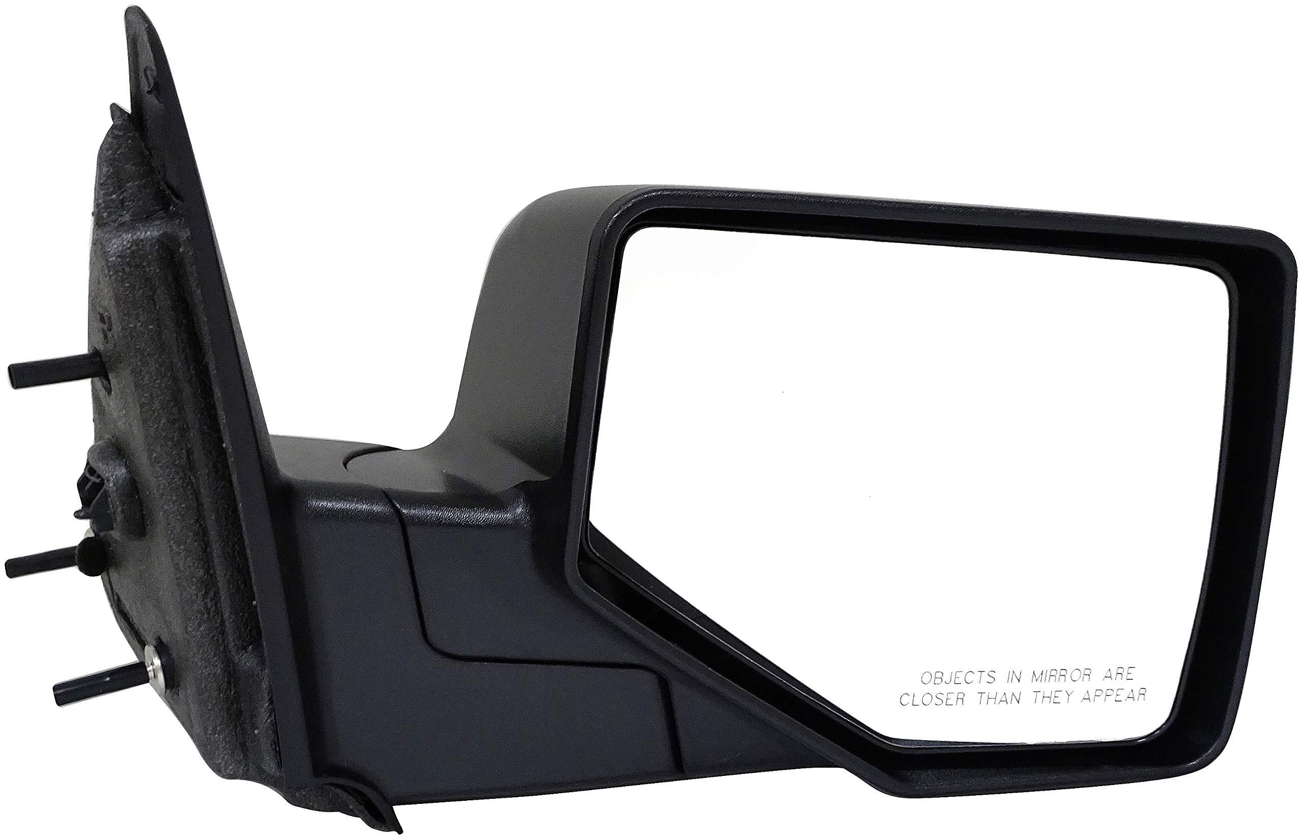 Dorman 955-837 Passenger Side Manual Door Mirror - Folding Compatible with Select Ford Models, Black