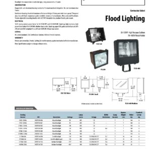 Lithonia Lighting F150SL 120 M6 1 Lamp 150W High Pressure Sodium Flood Light, Bronze