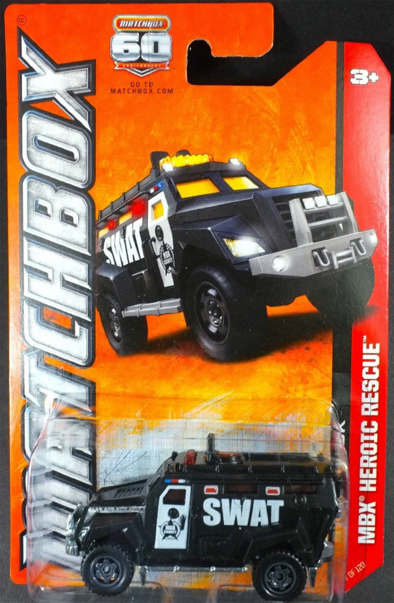 2011 Matchbox SWAT Truck Black #59 of 100