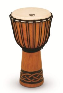 toca todj-10ck origins series rope tuned wood 10-inch djembe - celtic knot finish