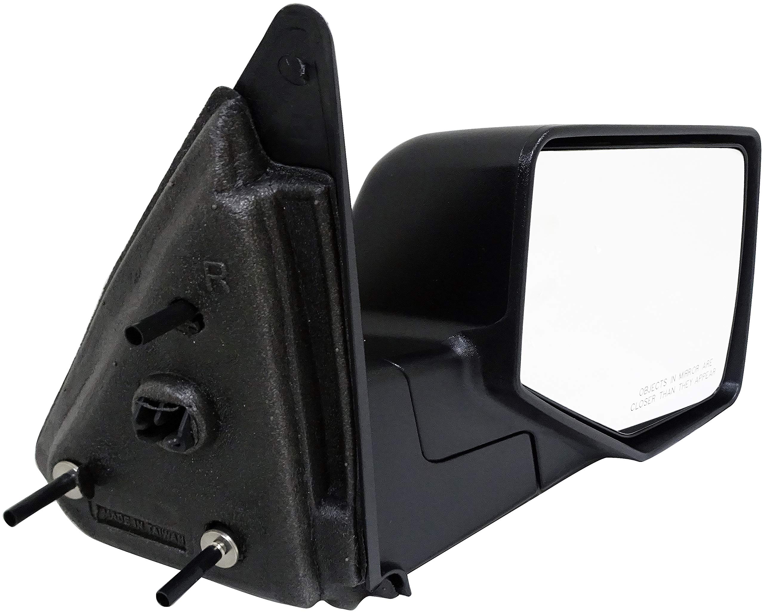 Dorman 955-837 Passenger Side Manual Door Mirror - Folding Compatible with Select Ford Models, Black