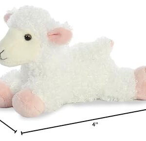 Aurora® Adorable Mini Flopsie™ Lana™ Stuffed Animal - Playful Ease - Timeless Companions - White 8 Inches