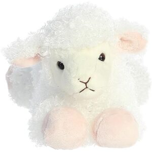 Aurora® Adorable Mini Flopsie™ Lana™ Stuffed Animal - Playful Ease - Timeless Companions - White 8 Inches