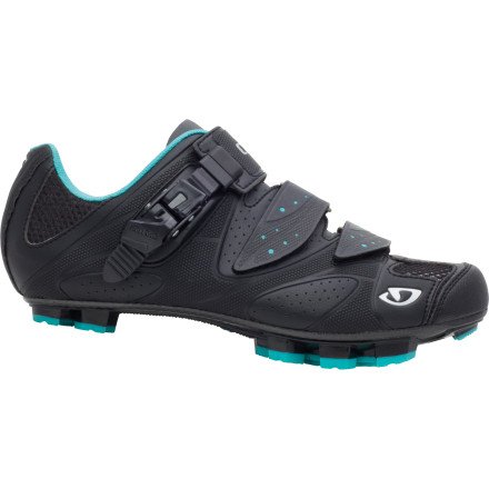 Giro SICA Shoe - Women's Black/Teal, 38.5