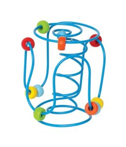 hape award winning spring-a-ling wooden bead maze