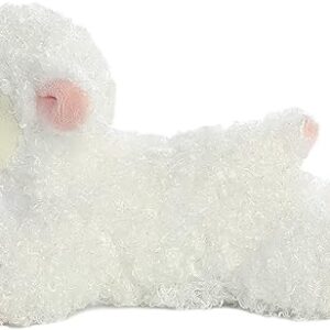 Aurora® Adorable Mini Flopsie™ Lana™ Stuffed Animal - Playful Ease - Timeless Companions - White 8 Inches