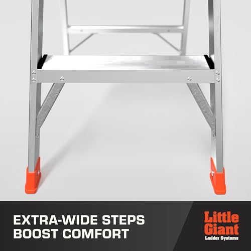 Little Giant Ladder Systems Flip-N-Lite, 4-Foot, Stepladder, Aluminum, Type 1A, 300 Lbs Rated (15272-001)