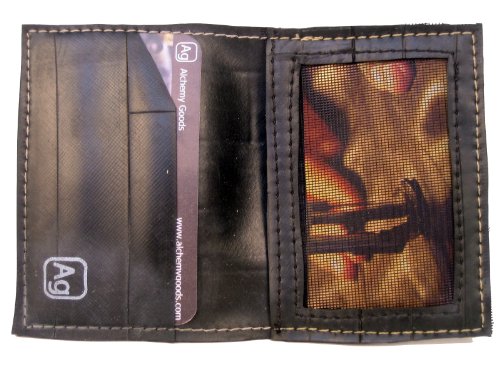 Alchemy Goods Belltown Compact Wallet, Made from Recycled Bike Tubes (Styles May Vary)