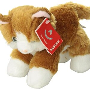 Aurora® Adorable Mini Flopsie™ Sunshine Tabby™ Stuffed Animal - Playful Ease - Timeless Companions - Brown 8 Inches